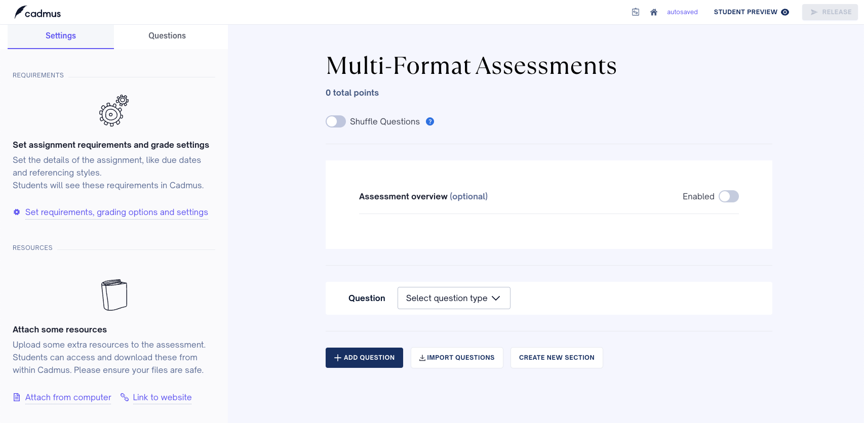 Introduction to Multi-Format Assessment